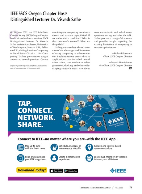 IEEE Solid-States Circuits Magazine - Fall 2022 - 73