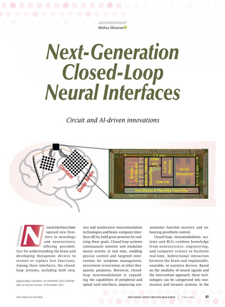 IEEE Solid-States Circuits Magazine - Fall 2023 - 41