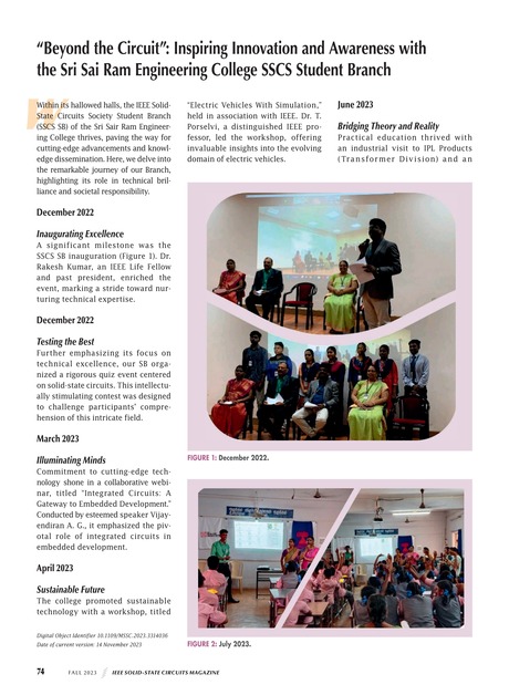 IEEE Solid-States Circuits Magazine - Fall 2023 - 74