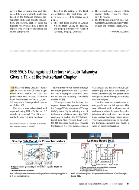 IEEE Solid-States Circuits Magazine - Spring 2021 - 97