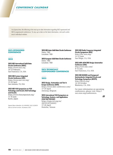 IEEE Solid-States Circuits Magazine - Winter 2023 - 104