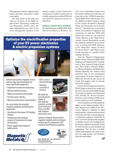 IEEE Power Electronics Magazine - June 2022 - 6