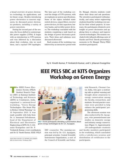 IEEE Power Electronics Magazine - March 2020 - 78