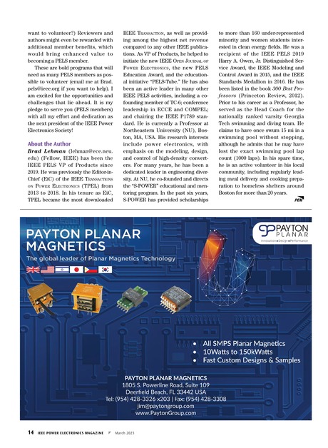 IEEE Power Electronics Magazine - March 2023 - 14