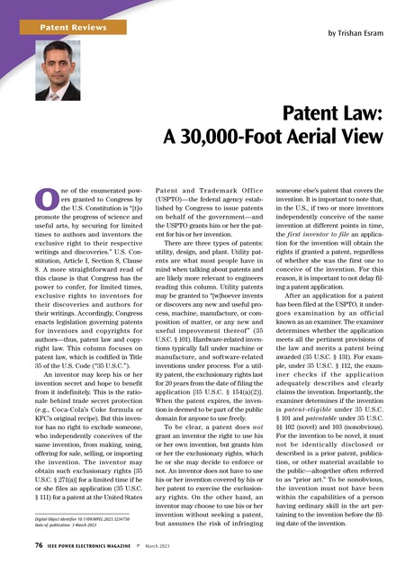 IEEE Power Electronics Magazine - March 2023 - 76