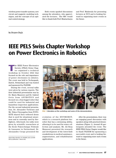 IEEE Power Electronics Magazine - March 2023 - 87