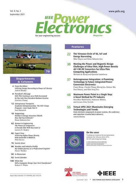 IEEE Power Electronics Magazine - September 2021 - Contents