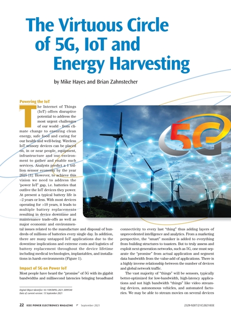 IEEE Power Electronics Magazine - September 2021 - 22