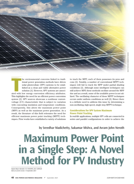 IEEE Power Electronics Magazine - September 2021 - 48