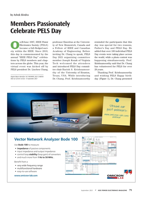 IEEE Power Electronics Magazine - September 2021 - 71