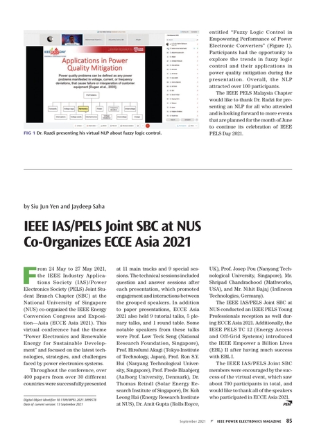 IEEE Power Electronics Magazine - September 2021 - 85