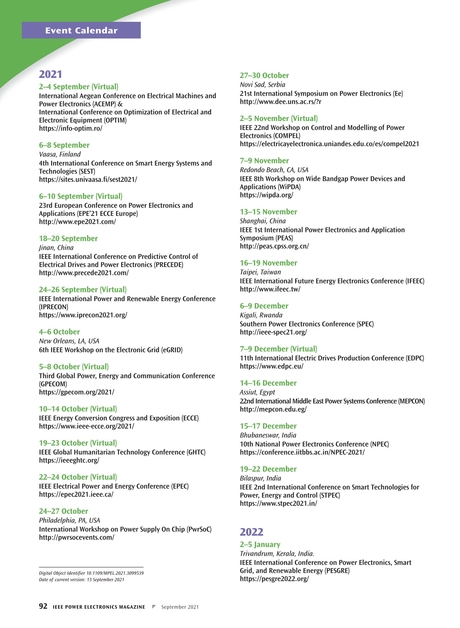 IEEE Power Electronics Magazine - September 2021 - 92