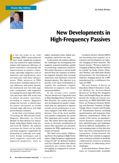 IEEE Power Electronics Magazine - September 2023 - 4