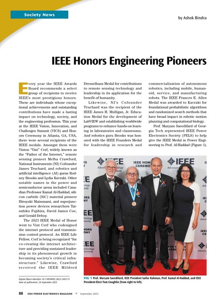 IEEE Power Electronics Magazine - September 2023 - 88