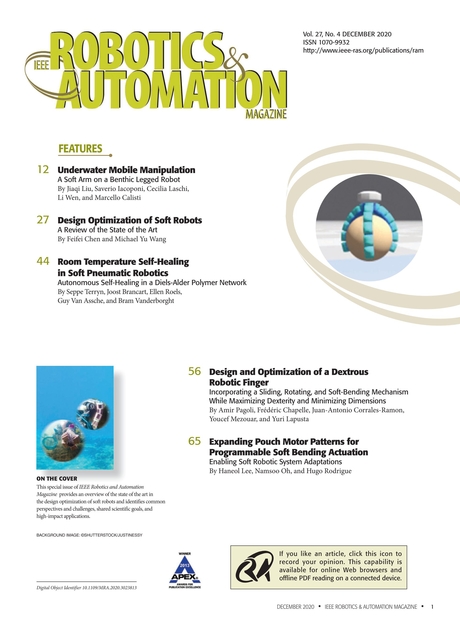 IEEE Robotics & Automation Magazine - December 2020 - Contents