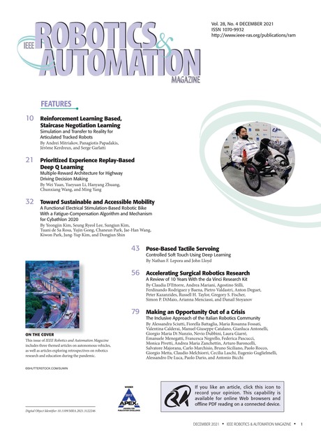 Ieee Robotics And Automation Magazine December 2021 Contents