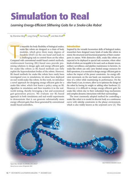 Ieee Robotics And Automation Magazine December 2022 92