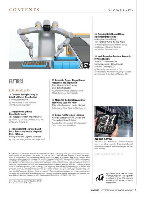 IEEE Robotics & Automation Magazine - June 2023 - Contents