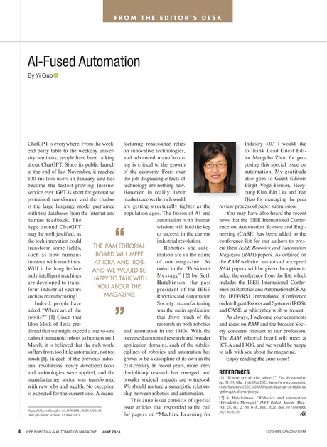 IEEE Robotics & Automation Magazine - June 2023 - 4