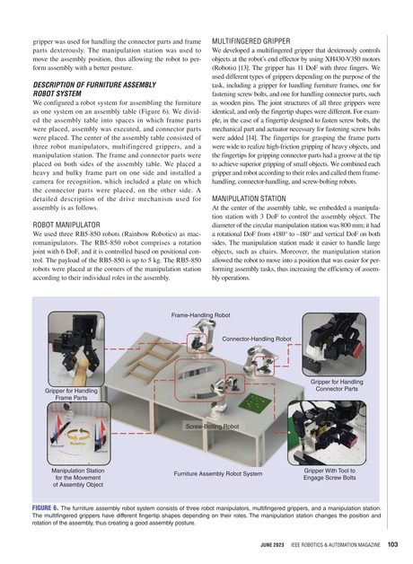 IEEE Robotics & Automation Magazine - June 2023 - 103