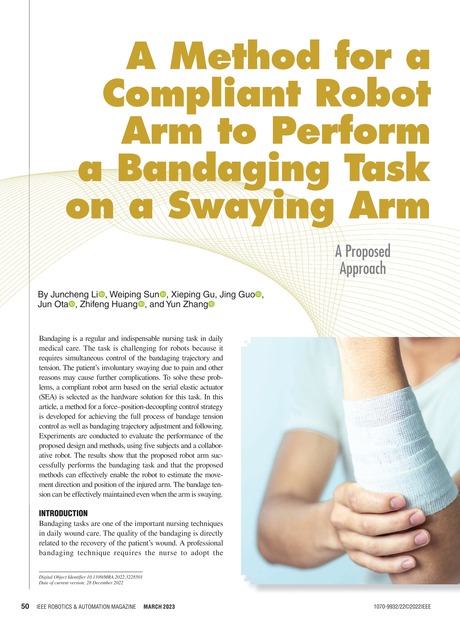 Ieee Robotics And Automation Magazine March 2023 50