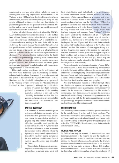 IEEE Robotics & Automation Magazine - March 2023 - 63