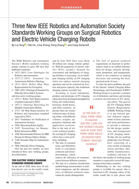 IEEE Robotics & Automation Magazine - March 2023 - 96