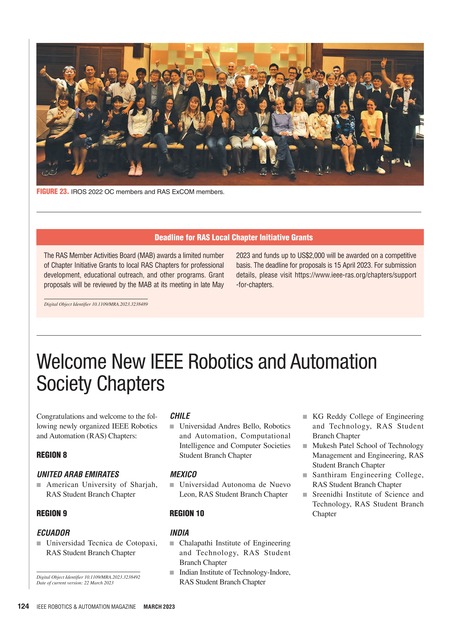 Ieee Robotics And Automation Magazine March 2023 124