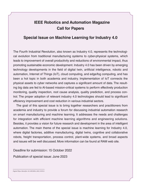 Ieee Robotics And Automation Magazine September 2022 Cover4