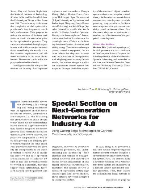 IEEE Systems, Man and Cybernetics Magazine - January 2023 - 3