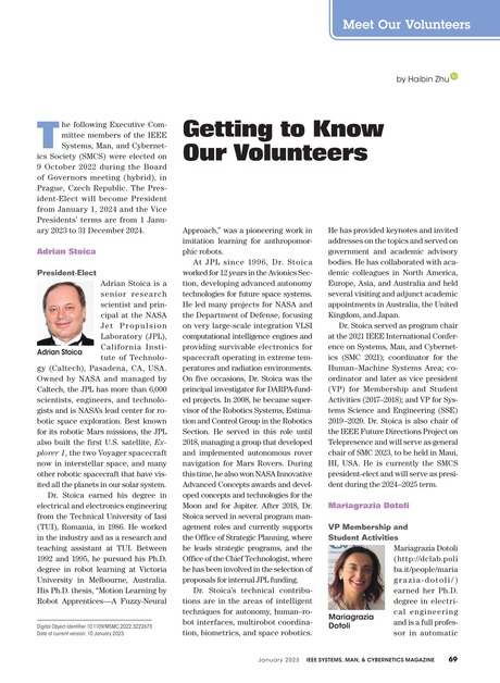 IEEE Systems, Man and Cybernetics Magazine - January 2023 - 69