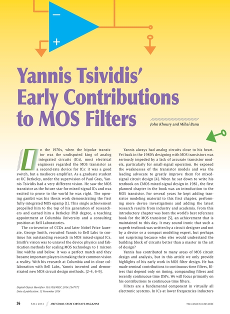 IEEE Solid-State Circuits Magazine - Fall 2014