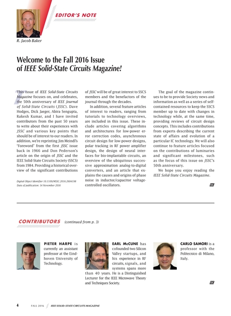 IEEE Solid-State Circuits Magazine - Fall 2016 - 4