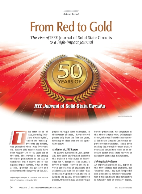 IEEE Solid-State Circuits Magazine - Fall 2016 - 34