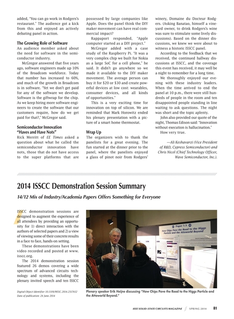 IEEE Solid-State Circuits Magazine - Spring 2014 - 81