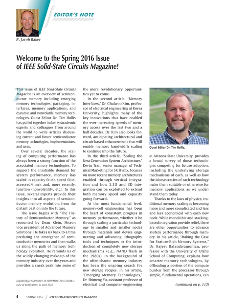 IEEE Solid-State Circuits Magazine - Spring 2016 - 4