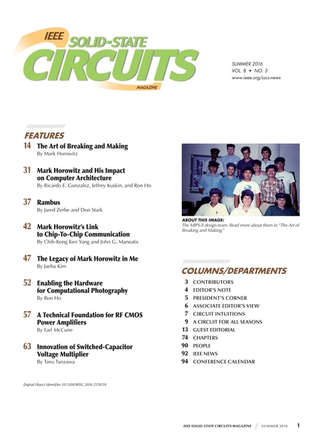 IEEE Solid-State Circuits Magazine - Summer 2016 - 1