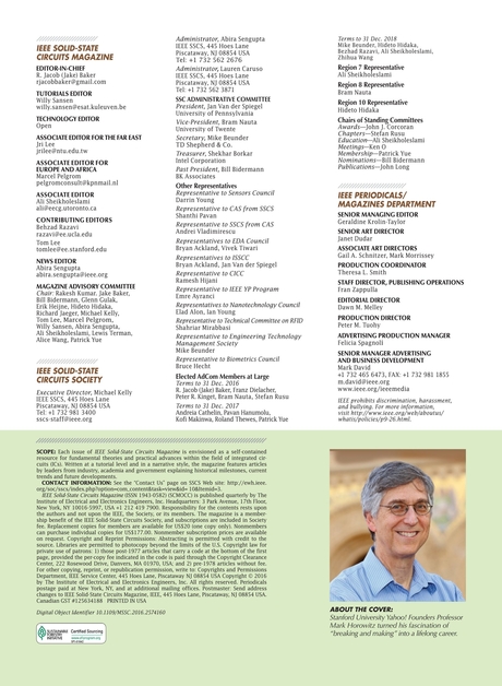 IEEE Solid-State Circuits Magazine - Summer 2016 - 2