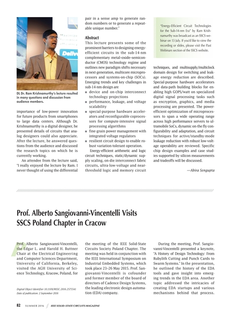 IEEE Solid-State Circuits Magazine - Summer 2016 - 82