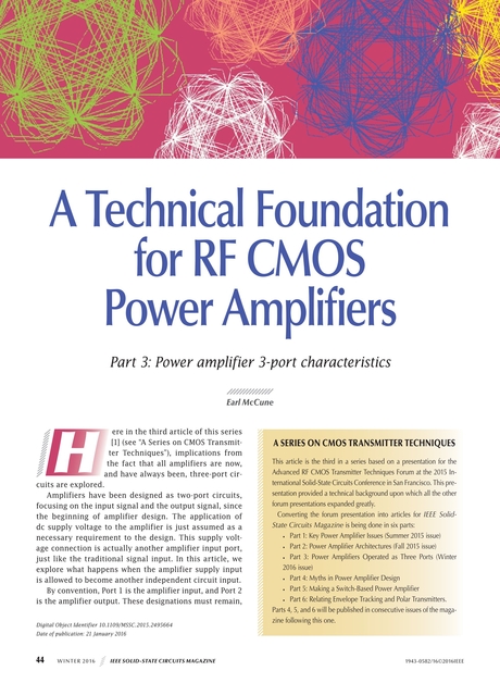 IEEE Solid-State Circuits Magazine - Winter 2016