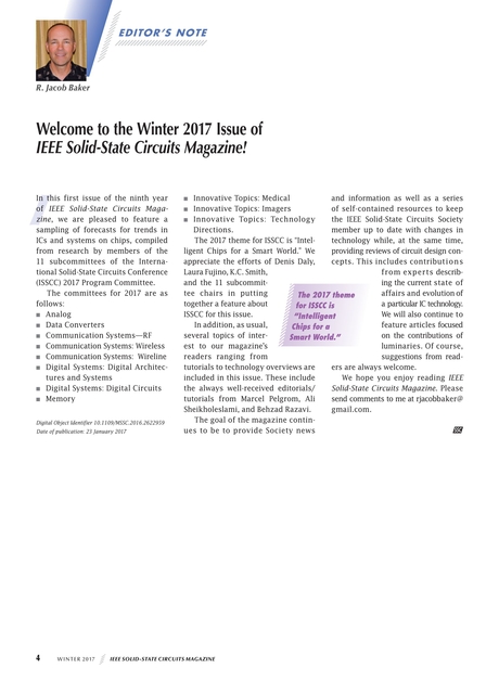 IEEE Solid-State Circuits Magazine - Winter 2017 - 4