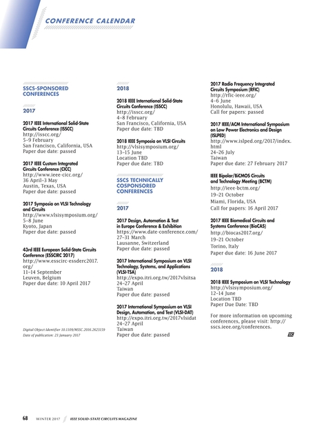 IEEE Solid-State Circuits Magazine - Winter 2017 - 68