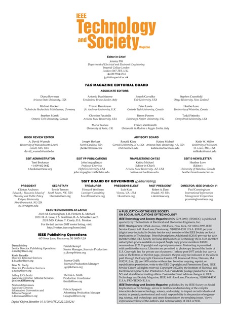 IEEE Technology and Society Magazine - September 2022 - 1