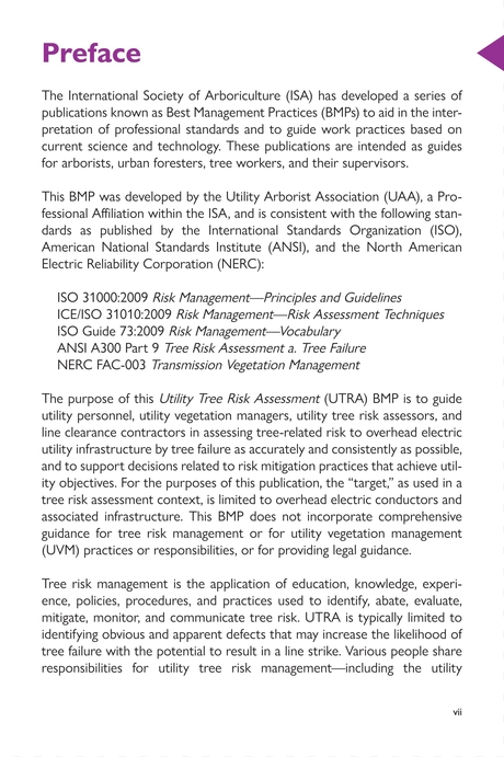BMP - Utility Tree Risk Assessment - vii