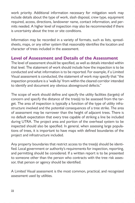 BMP - Utility Tree Risk Assessment - 22