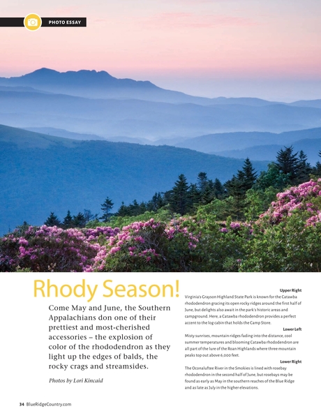 Blue Ridge Country - May/June 2015 - Rhododendron Season Arrives: The ...