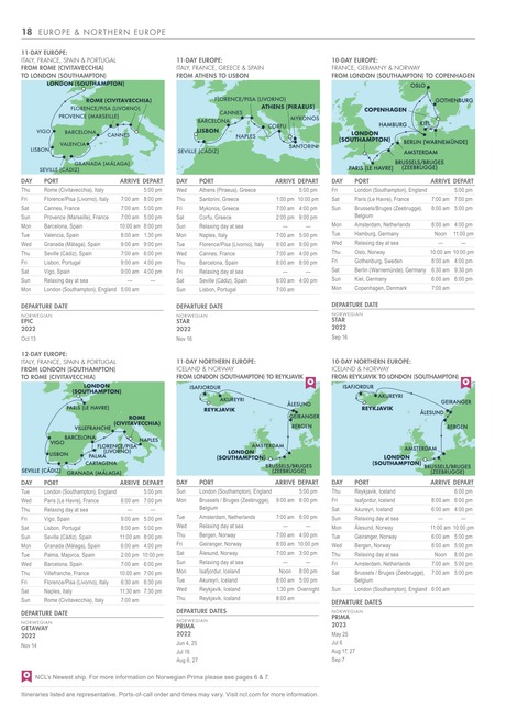 NCL MEA - Itinerary Highlights Guide 2022-2024 - 18
