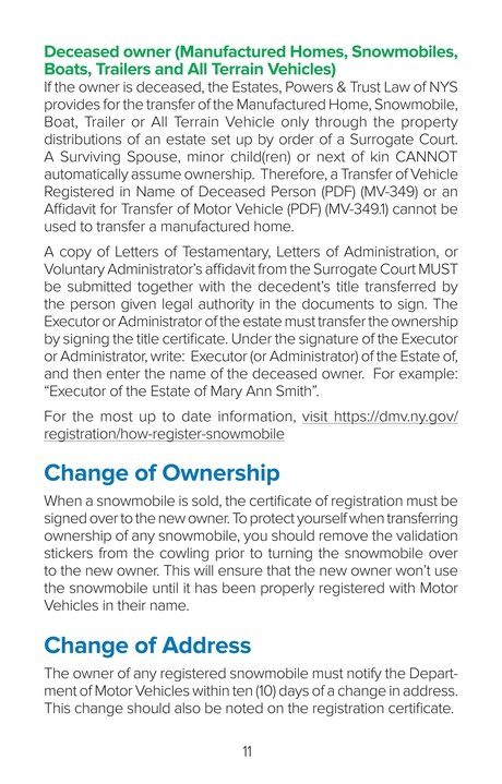 New York State Snowmobile Guide - 11