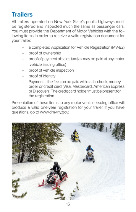 New York State Snowmobile Guide - 15