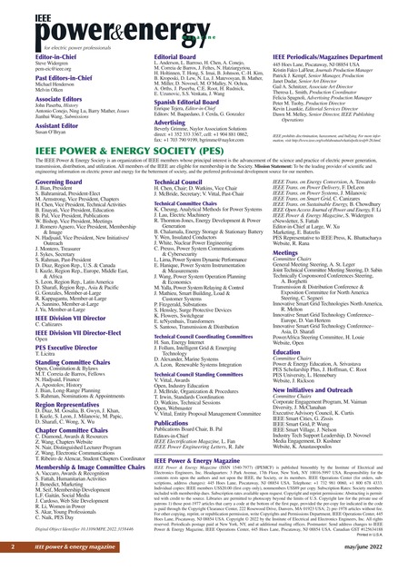 IEEE Power & Energy Magazine - May/June 2022 - 2